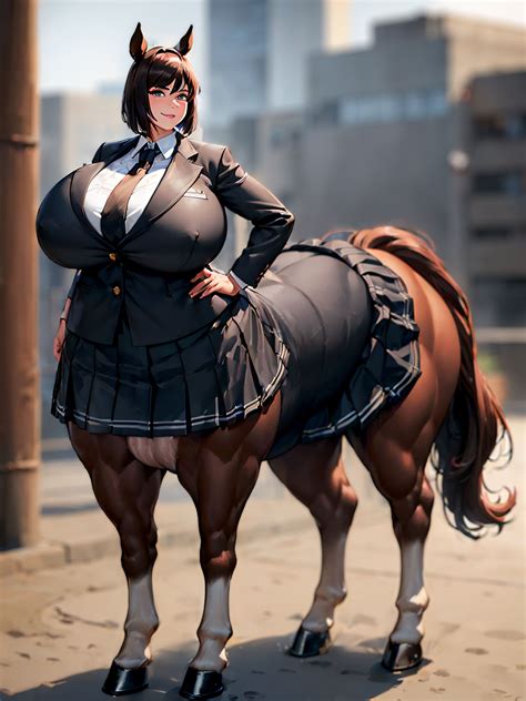 City Centaur With A Custom Made Plaited Skirt By Centaurenthusiast On