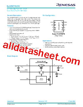 SLG NT V Datasheet PDF Renesas Technology Corp SLG NT V Datasheet PDF Renesas Technology Corp