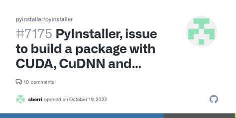pyinstaller issue to build a package with cuda cudnn and tensorflow