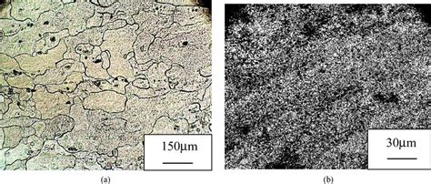 Optical Microstructure Of As Received Aa5083 Alloy Before A And After