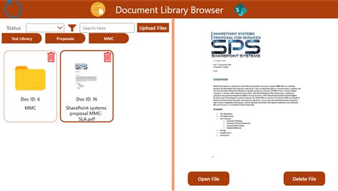 Power Apps Document Library App Sharepoint Systems