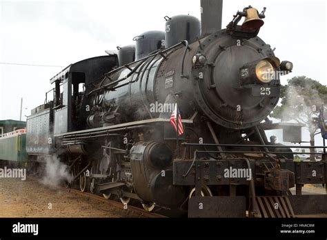 Steam Train Oregon Coast Scenic Railroad Rockaway Beach Oregon Stock