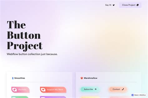 The Button Project Webflow
