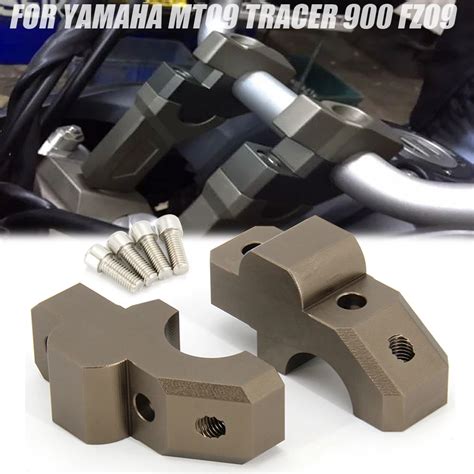 핸들 바 라이저 바 오토바이 마운트 핸들 클램프 범용 Yamaha Mt09 Tracer 900 Gt Fz09 핸들 바 라이저