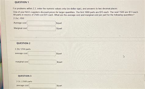 Solved Question 1for Problems Within 22 ﻿enter The Numeric