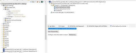 debugging issue no source available for strformatscanf at 0x3b8
