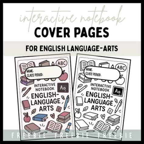Interactive Notebook Covers For Ela By Moody In Middle Tpt