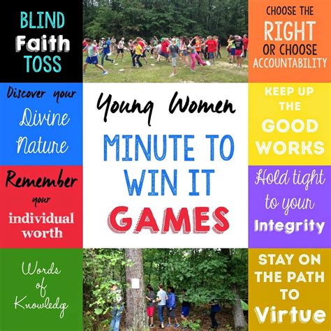 Young Womens Activity Idea Yw Value Minute To Win It Games Play