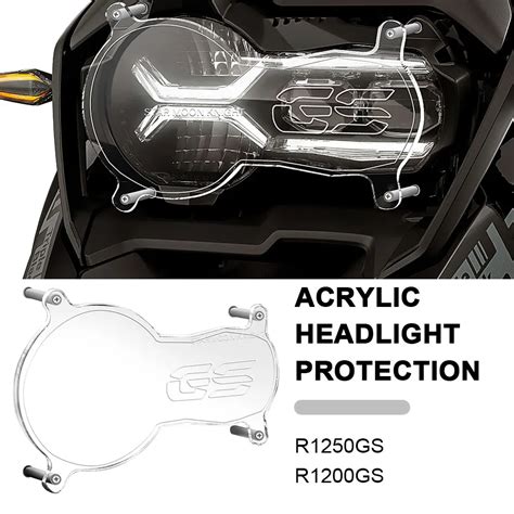 Motorcycle Acrylic Headlight Protector Light Cover Protective For Bmw