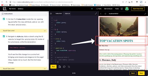 Faq Selectors Id Css Faq Codecademy Forums