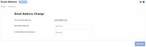 Change Email Address