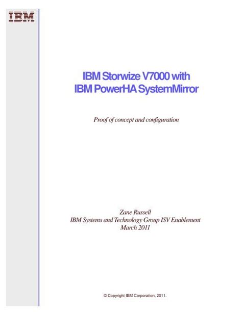 ibm storwize v7000 with ibm powerha systemmirror