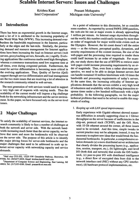 Scalable Internet Servers Issues And Challenges Acm Sigmetrics