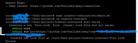 Cant Deploy Contract On My Vps Sway Fuel Network And Sway Language