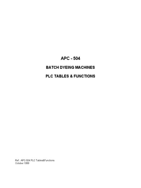 Plc Apc Manual Download Free Pdf Programmable Logic Controller