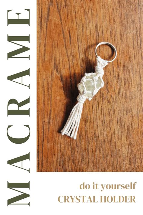 Macrame Crystal Holder Diy Crystals Macrame Stone Wrapping Tutorial Diy Crystal Crafts