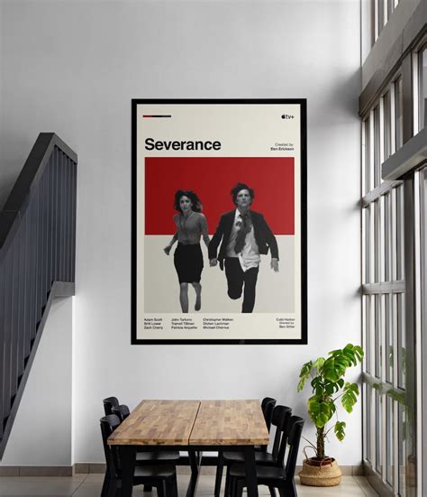 Severance Mid Century Movie Poster Mid Century Film Poster