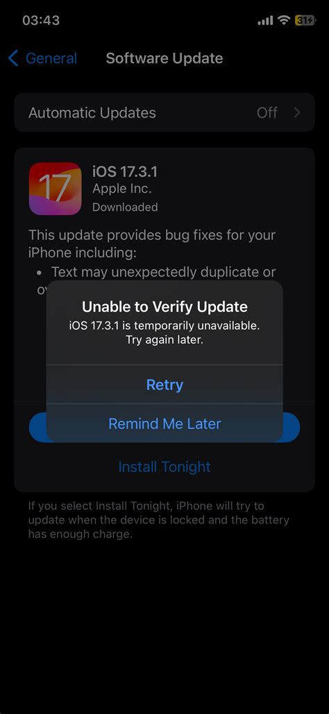 Unable To Install IOS Apple Community