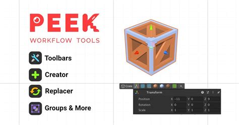 Peek Editor Toolkit Peek Takes The Unity Editor To The Next Level With A Collection Of Tools