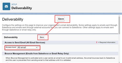 Email Deliverability In Salesforce