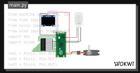 Oled Dht Servo Bargraphe Wokwi ESP STM Arduino Simulator