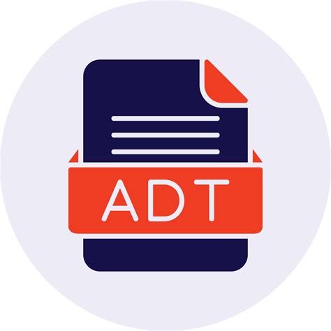 Adt File Format Vector Icon 31763639 Vector Art At Vecteezy