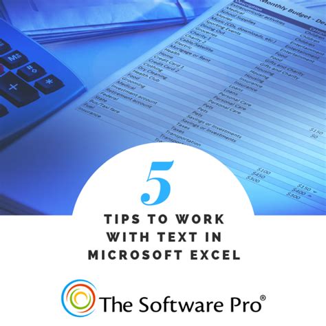 Microsoft Excel Text Tips 5 Techniques To Work With Text