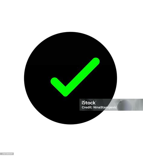 투명한 배경의 검은색 버튼에 녹색 확인 표시가 있습니다 Ui 디자인 Svg 파일 벡터 일러스트 레이 션 0명에 대한 스톡 벡터 아트 및 기타 이미지 Istock