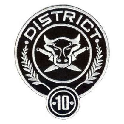Hunger Games District 10 Embroidered 4 Patch Scifi Geeks