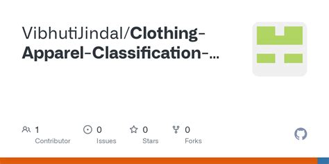 Github Vibhutijindal Clothing Apparel Classification Using Cnn