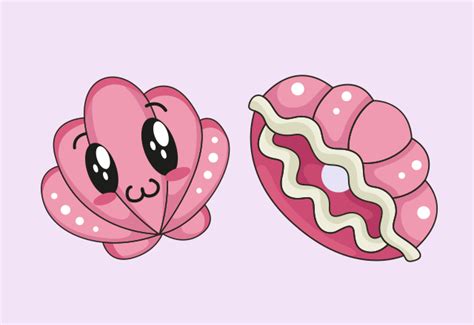 kawaii seashell cute cursor