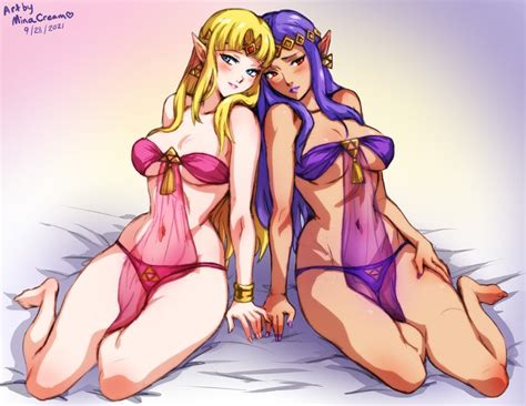 Princess Zelda And Princess Hilda The Legend Of Zelda And More Drawn By Mina Cream Danbooru
