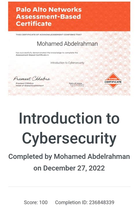Mohamed Abdelrahman On Linkedin Cybersecurity Learning Achievement 10 Comments