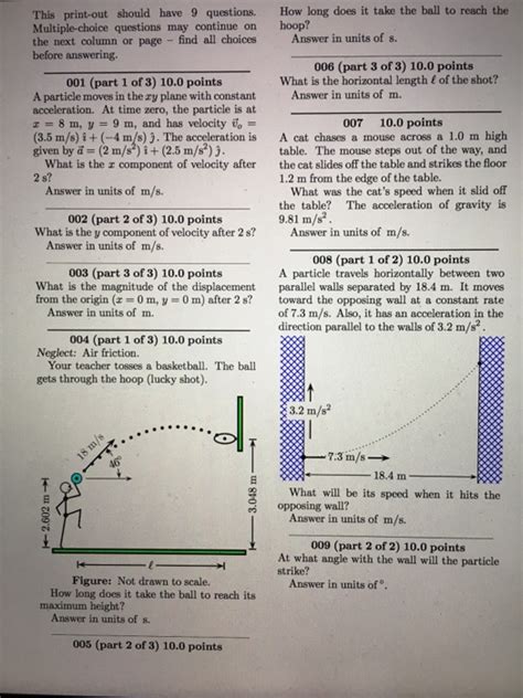 Solved A Particle Moves In The Xy Plane With Constant