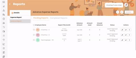 How Can Admin Approve Edit Reject And Download Advance Expense Report Quikchex Knowledge Base