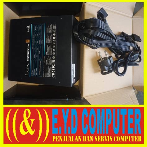 Power Supply W Watt Pure Plus Desain Elegan Psu Suport Cpu Computer Komputer Maiboard Atx