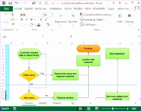 9 Flow Chart Template Excel 2007 Excel Templates