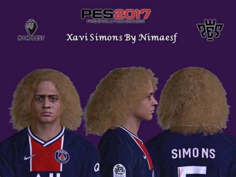 Pes 2017 Xavi Simons Face By Nimaesf Pro Evolution Soccer Hdfaces
