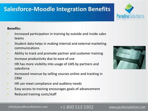 ppt salesforce moodle integration powerpoint presentation free