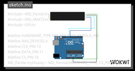 Running Text Ardhia Wokwi Esp32 Stm32 Arduino Simulator