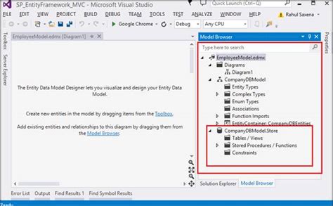 Using Stored Procedure In Entity Framework Mvc