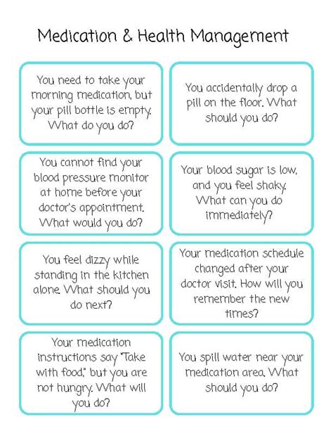 Slp Functional Problem Solving Flash Cards For Snf Returning Home