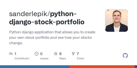 github sanderlepik python django stock portfolio python django