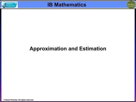 Estimation Ppt