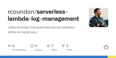 Github Rcoundonserverless Lambda Log Management Utility Lambdas