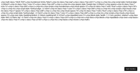 mathjax v3 forked codesandbox