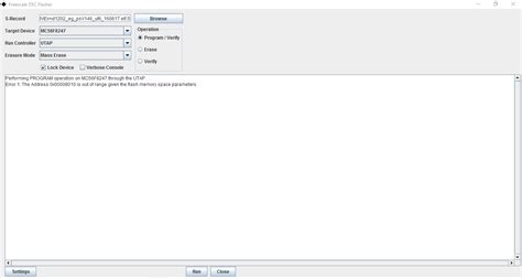 DSC FLASH PROGRAMMER ERROR ON WINDOWS OS NXP Community