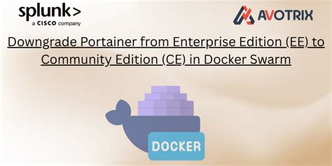 Downgrade Portainer From Enterprise Edition Ee To Community Edition