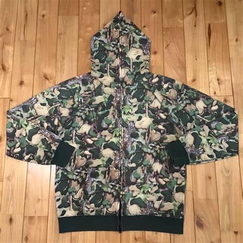 Bape Bape Village Camo Full Zip Hoodie A Bathing Ape Nigo Grailed