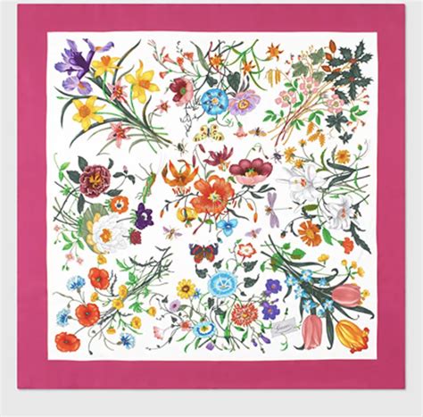 Gucci Flora Print Scarf — Ufo No More